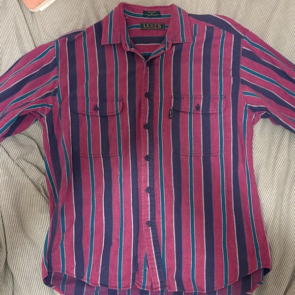 Levi's Sutter Creek | Shirts | Vintage Levis Mens Striped Casual Button ...